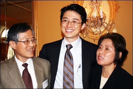 Sam Yoon, center, Boston’s first Asian-American councilor, ... - The ...