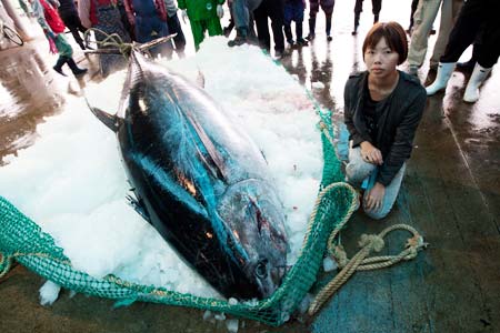 Greenpeace activist fights to save tuna - The Korea Times