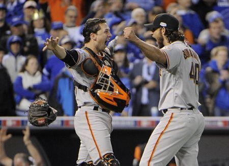 Madison Bumgarner Buster Posey World Series