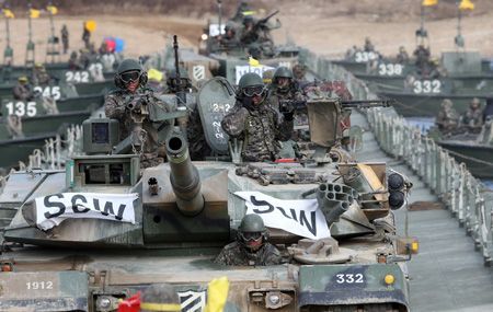 River-crossing drill - The Korea Times