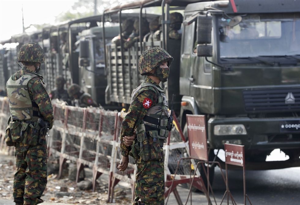 Armoured vehicles deployed to major Myanmar cities after mass protests ...