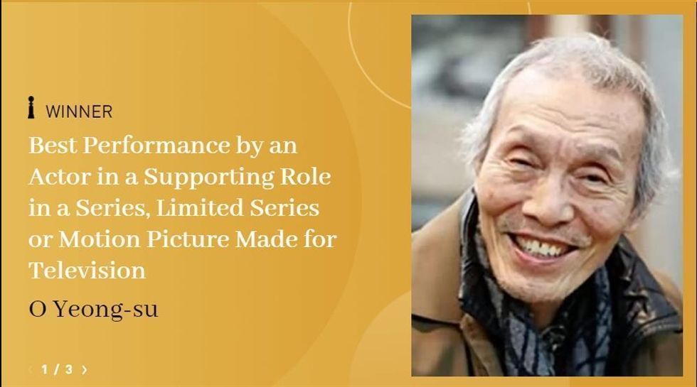 Moon congratulates 'Squid Game' actor for winning Golden Globe best TV ...