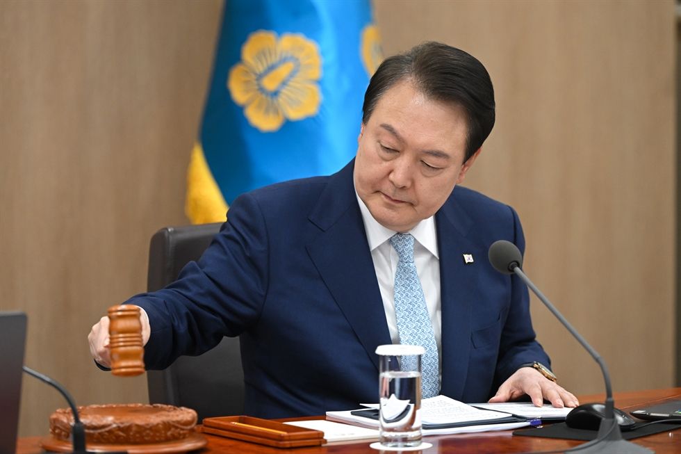 Yoon vetoes revised law requiring gov't to buy surplus rice - The Korea ...