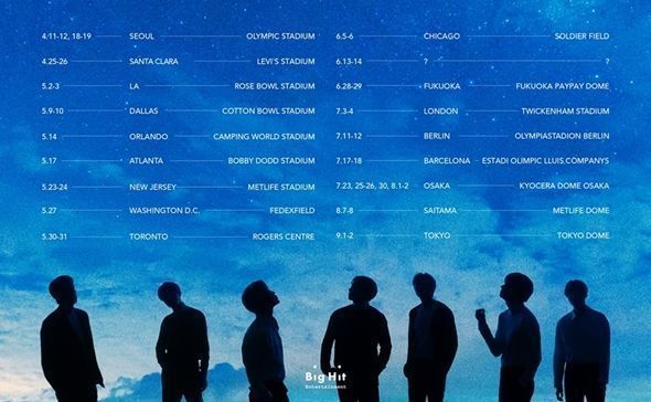 BTS unveils 2020 world tour schedule - The Korea Times